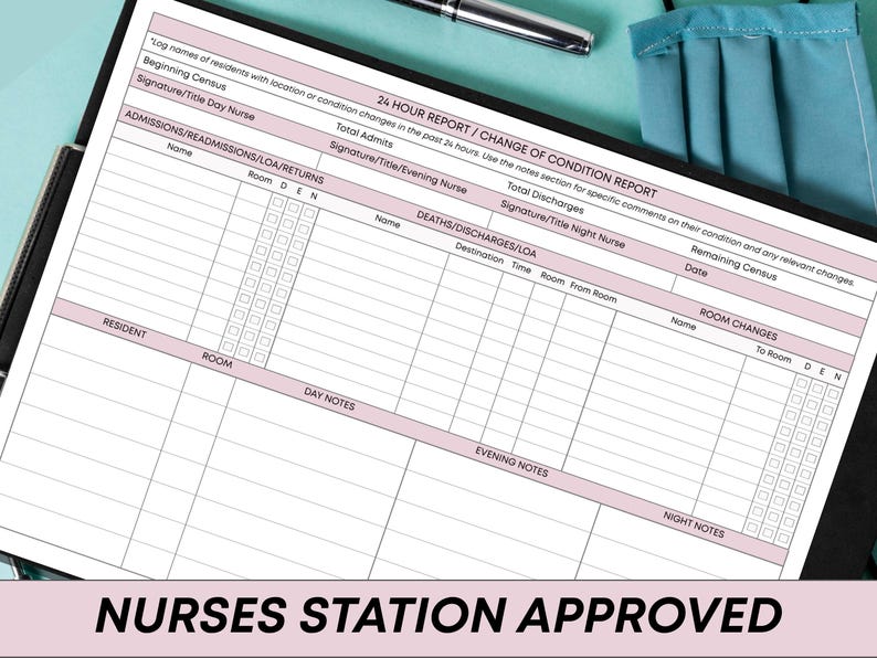 24 Hour Change of Condition Report - Handoff Communication Patient Flow ...