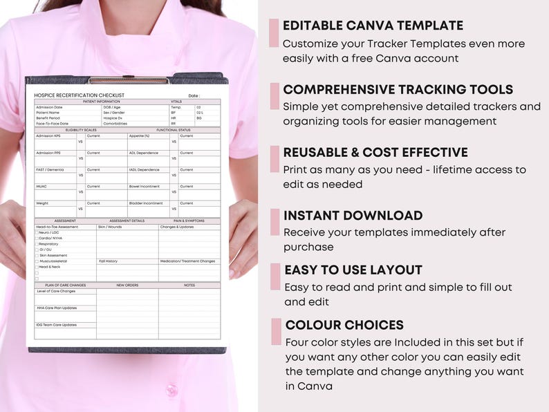 Hospice Recertification & Assessment Checklist – Nursing Tool ...