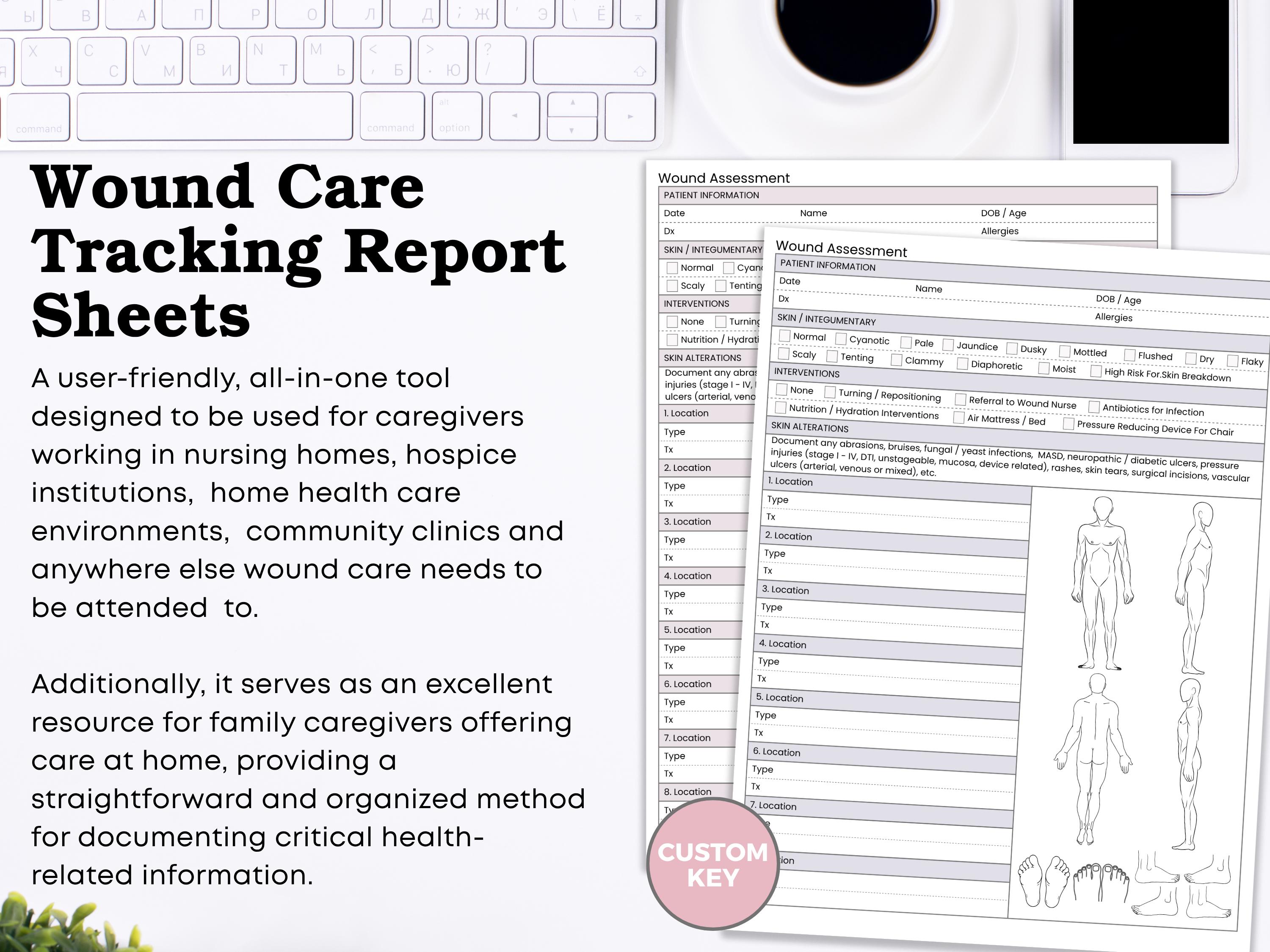 Wound Assessment Report Sheet - Pressure Injury Nursing Documentation ...