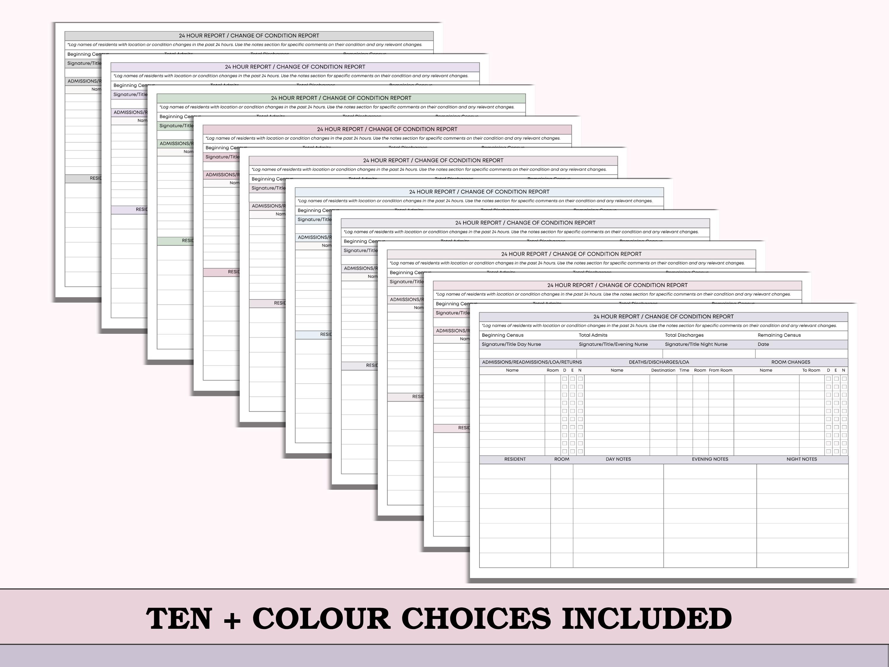 24 Hour Change of Condition Report - Handoff Communication Patient Flow ...