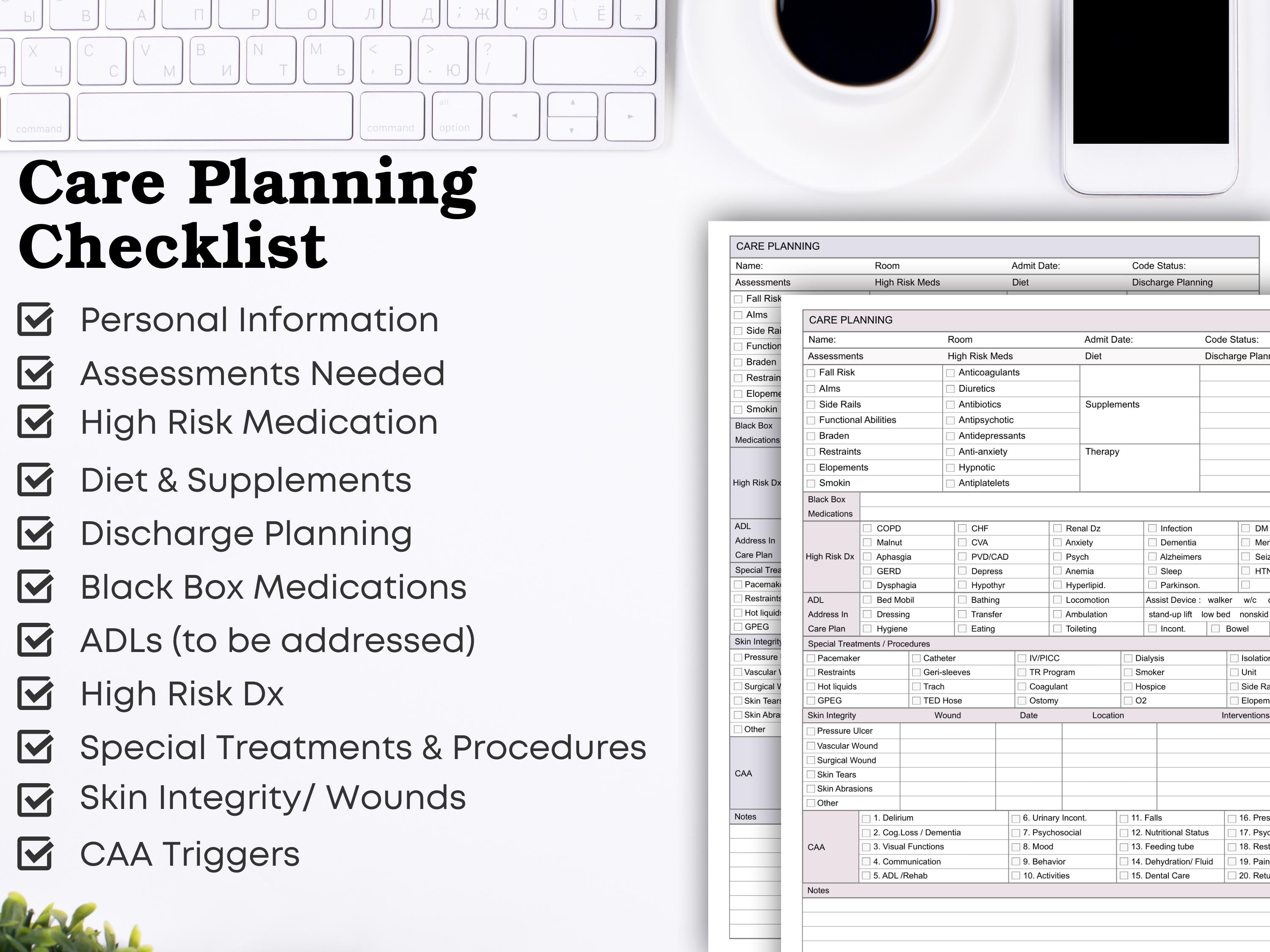 The Complete Care Planning Cheat Sheet - MDS Assessment Tool | LTC/SNF ...