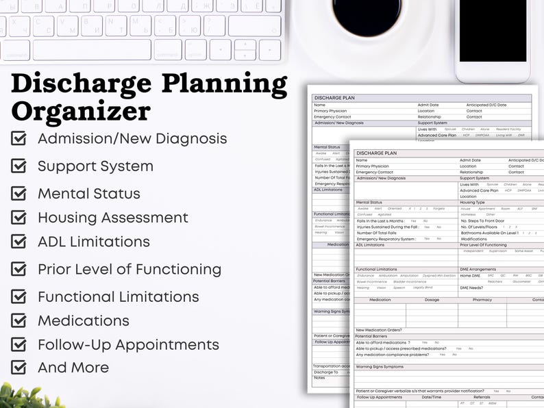 Discharge Planning Assessment Organizer Form - Nursing Case Manager ...