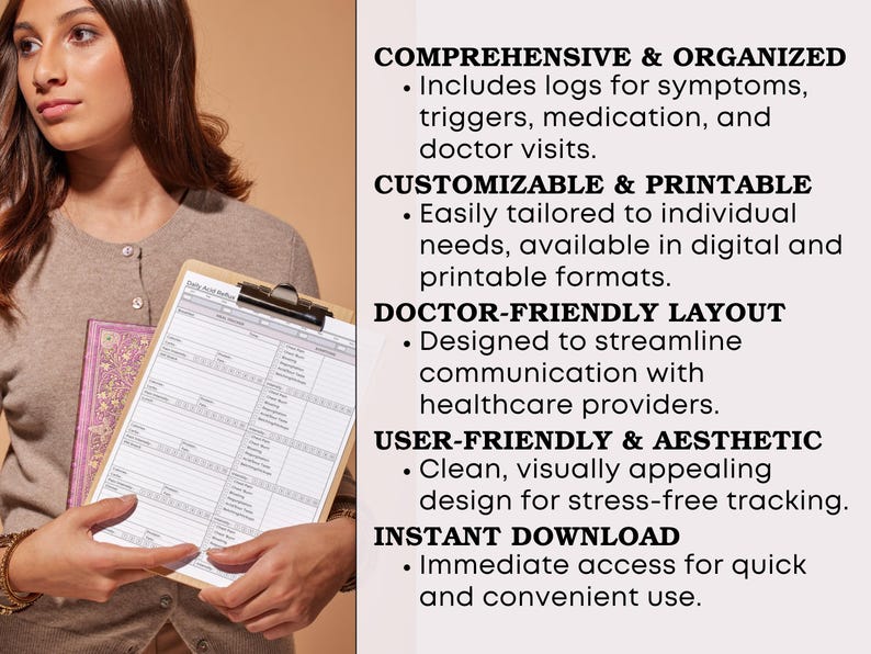 Acid Reflux Tracker: Meal & Symptom Log - GERD Heartburn Relief ...