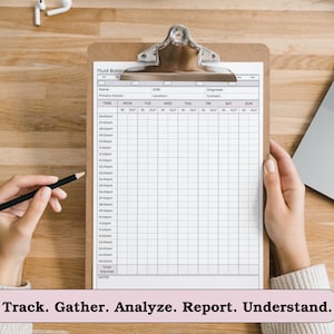 Fluid Balance Chart Printable - Daily Intake & Output Tracker - for ...