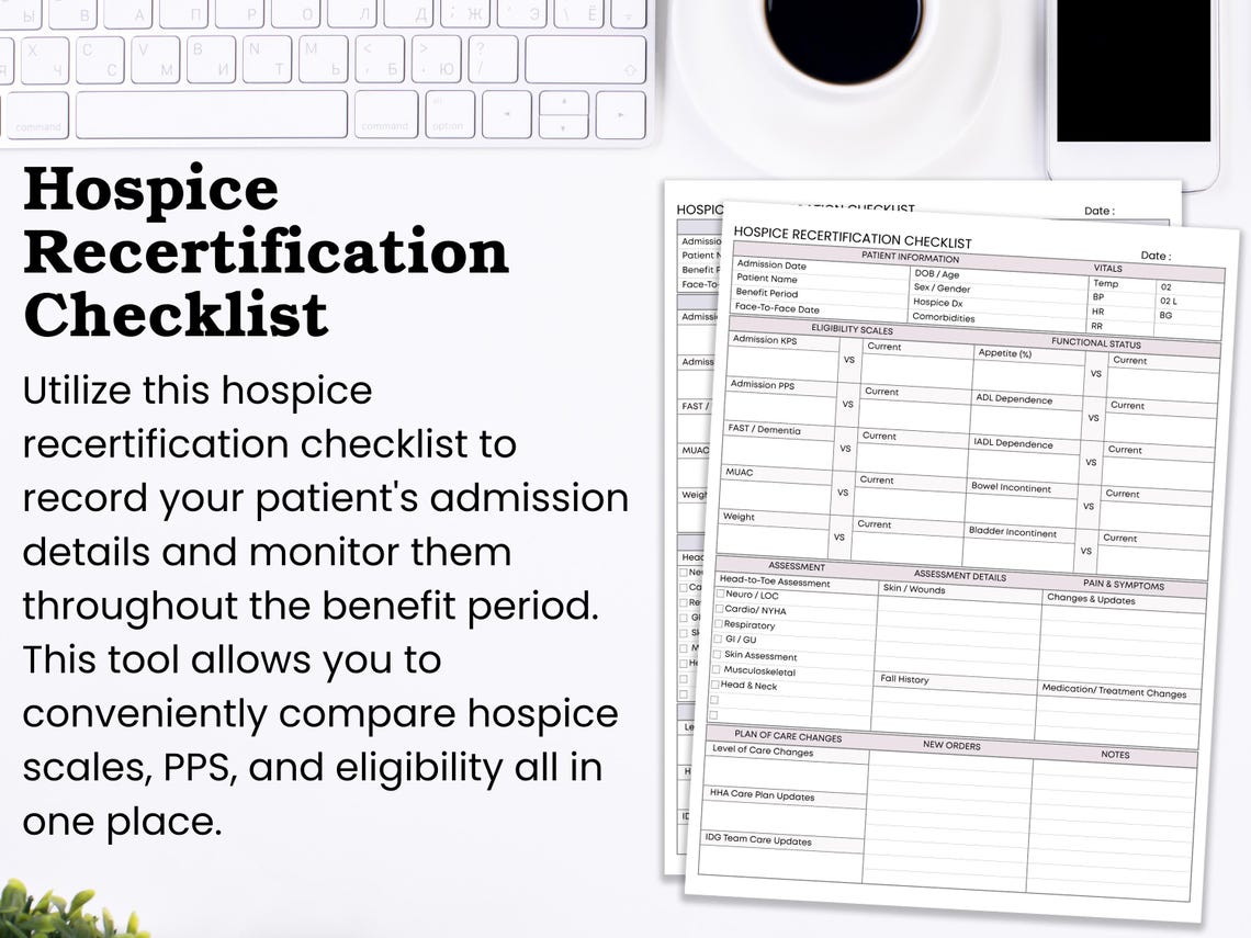 Hospice Recertification & Assessment Checklist – Nursing Tool ...