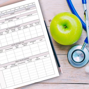 Caregiver Printable Binder Set: Schedules, Trackers, Care Plans, Wound ...