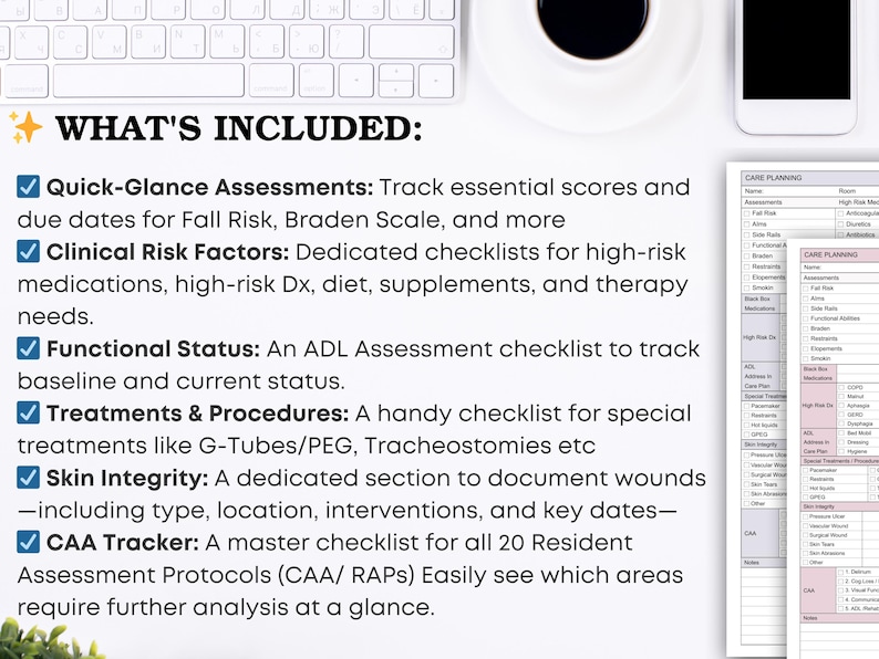 The Complete Care Planning Cheat Sheet - MDS Assessment Tool | LTC/SNF ...