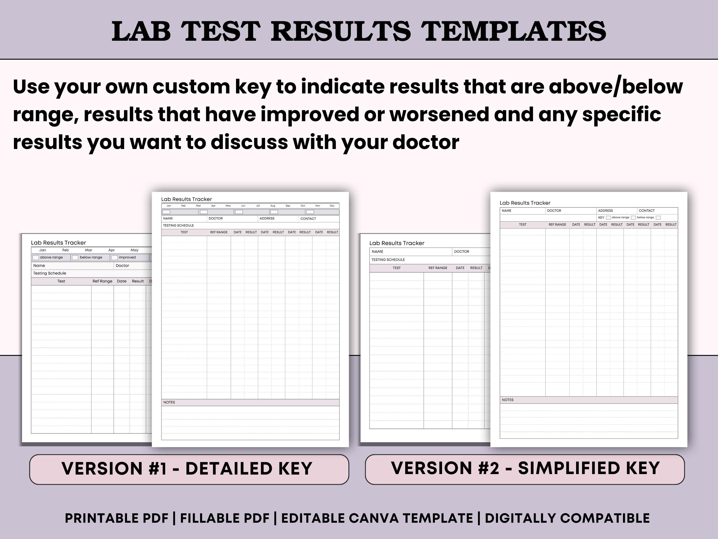Lab Results & Medical Test Tracker for Chronic Illness, Health ...