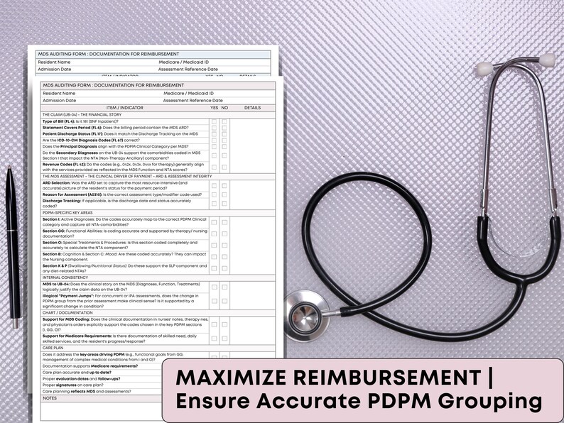The Ultimate MDS & UB-04 Pre-submission Audit Checklist | PDPM ...
