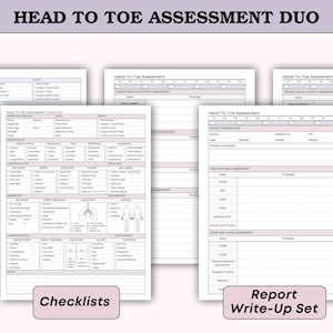 Head-to-toe Assessment Checklist + Write up Notes - Nursing Students ...