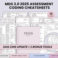 Reference Sheet for Cnas for MDS GG Charting Codes - Etsy