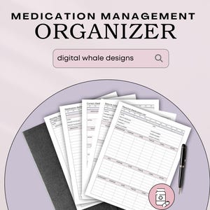 Medication Tracker Bundle | Printable Medication Log & Planner | Pill ...
