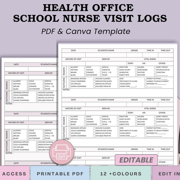 School Nurse Sign - Etsy