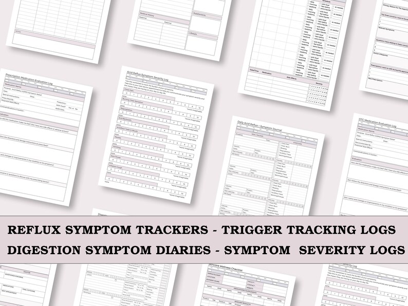 Acid Reflux Tracker: Meal & Symptom Log - GERD Heartburn Relief ...