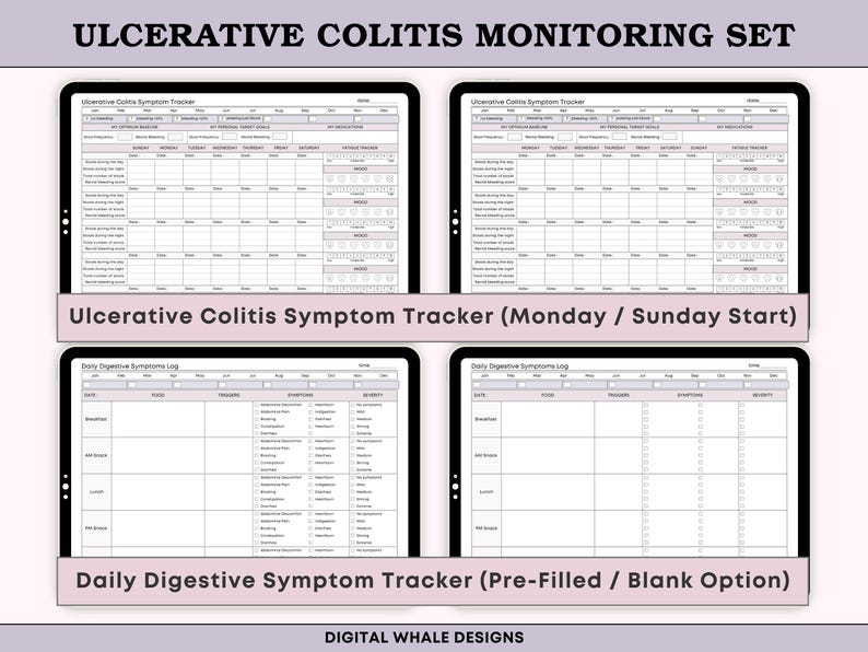 Ulcerative Colitis Tracker, IBD Symptom Log, Bowel Movement Tracker ...