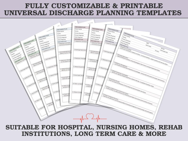 The 7-step Discharge Planning Framework Template Set ...