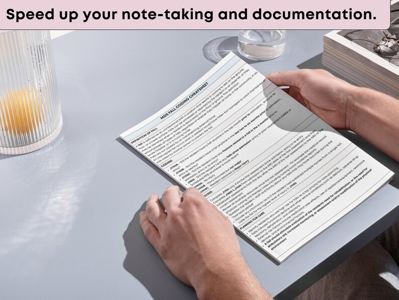 MDS Section J Falls & Injury Cheat Sheet - MDS Assessment Documentation ...
