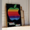 Set of 3 Apple Poster, Apple Logo Poster, Rainbow Apple Logo, Apple ...