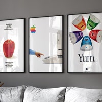 Retro Apple Posters, Apple Logo Poster, Retro Apple Advertising Poster ...