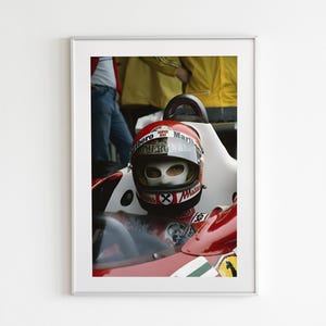 Niki Lauda Poster, Vintage F1 Poster, Formula 1 Print, F1 Print ...