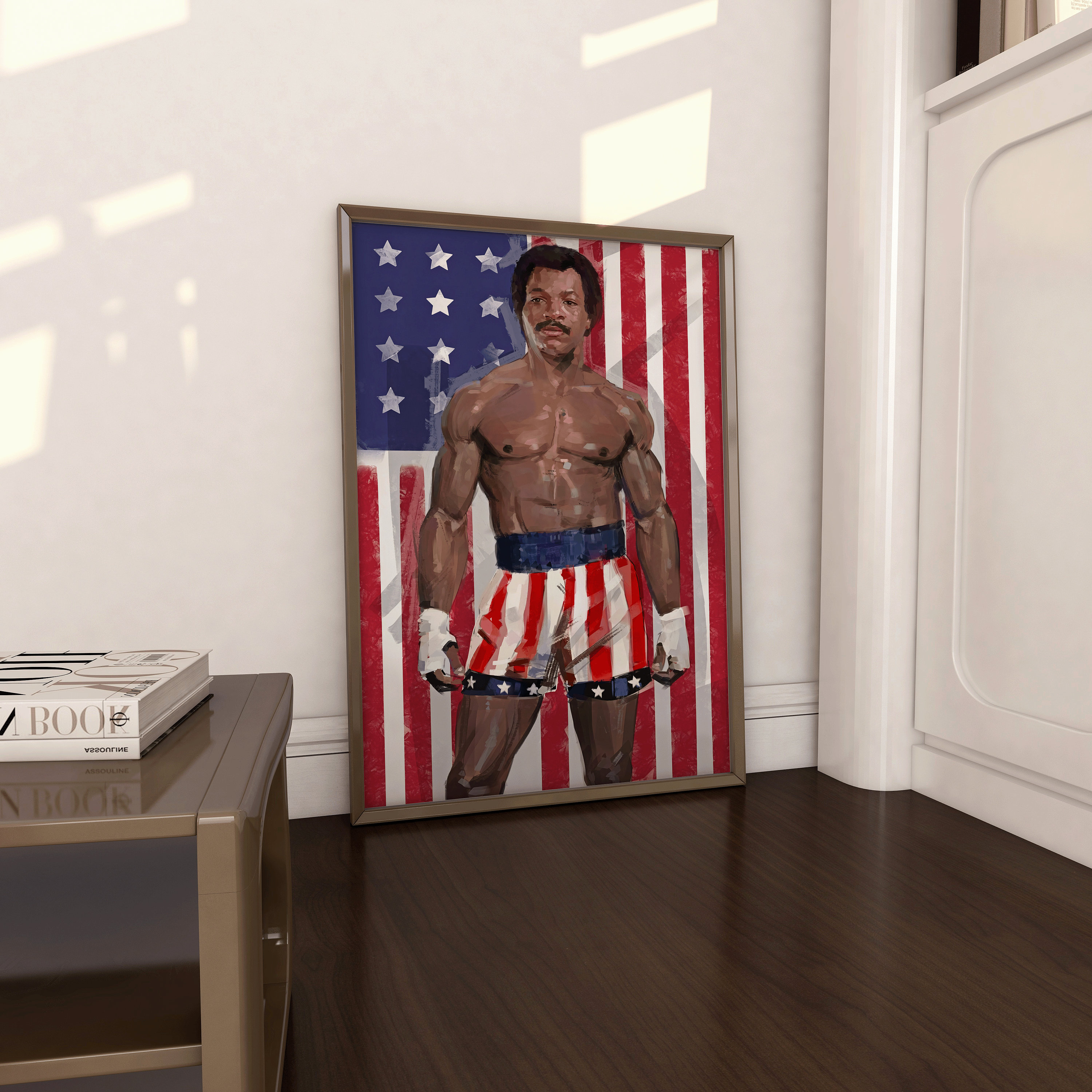 Apollo Creed Poster, Carl Weathers Poster, Rocky Poster, Carl Weathers ...