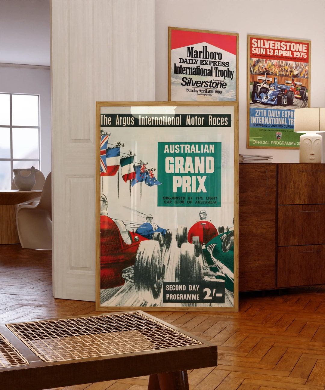 1956 Australian Grand Prix Poster, Vintage Formula 1 Poster, F1 Poster ...