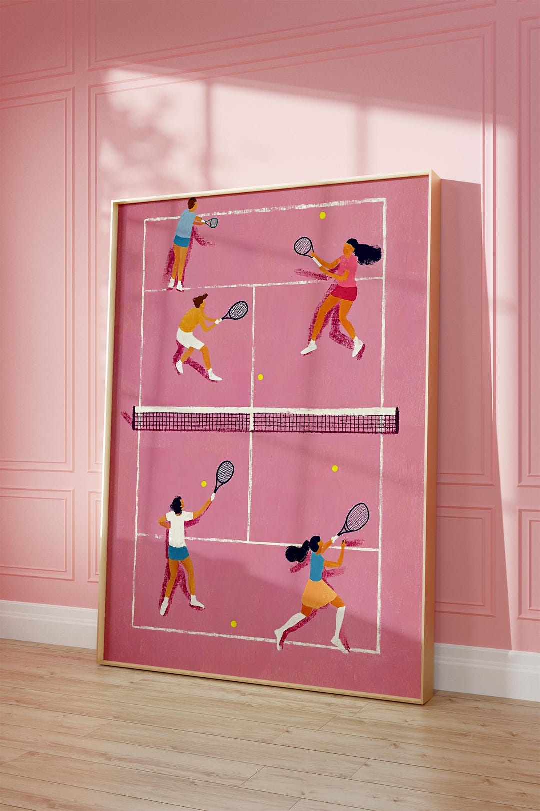 Printable Tennis Poster | Retro Tennis Art Print | Tennis Wall Art ...