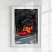 Ferrari F40 Burning in Monaco Poster, Ferrari Poster, Ferrari F40 ...