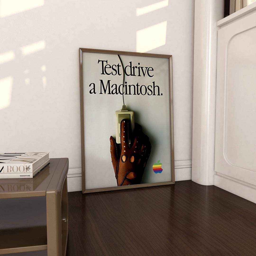 Retro Apple Posters, Retro Macintosh Poster, Retro Apple Print, Gift ...