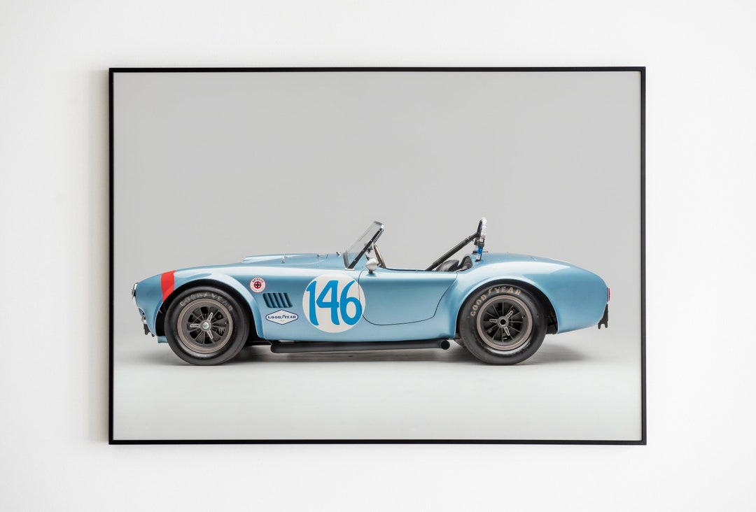 1964 Shelby Cobra Poster, 1964 FIA Cobra Roadster Poster, Classic Car ...