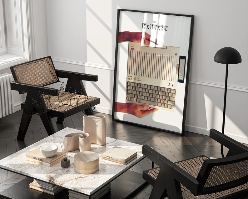 Set of 2 Retro Apple Macintosh Poster, Apple Poster, Macintosh Poster ...