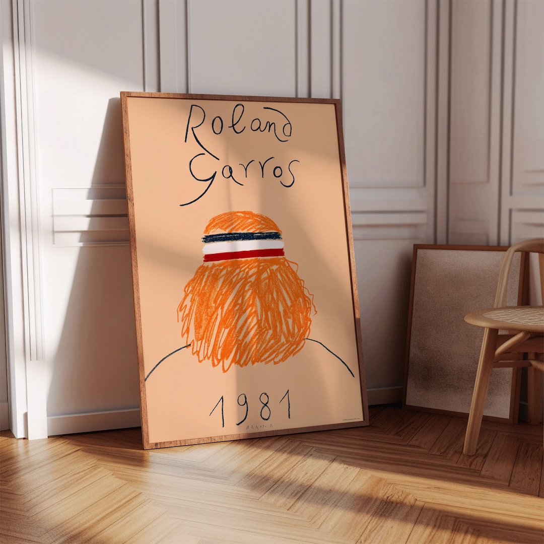 1981 Roland Garros Poster, Roland Garros Print, Tennis Poster, Vintage ...