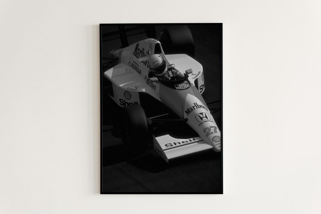 Ayrton Senna Poster, Formula 1 Poster, Senna Poster, Formula 1 Print ...