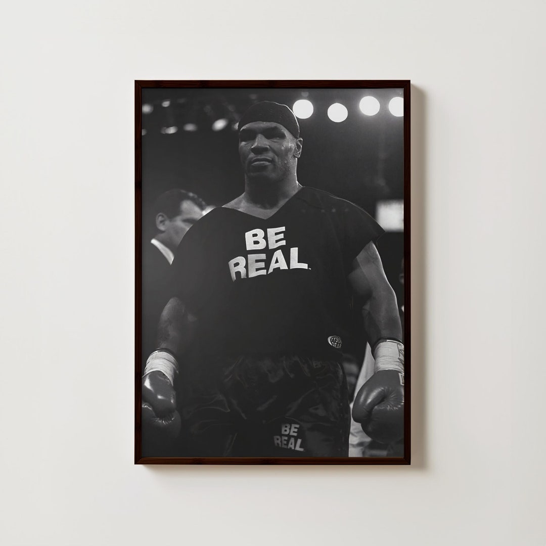 Mike Tyson Poster, Mike Tyson Print, Boxing Poster, Mike Tyson Wall Art, Mike Tyson, Black ...