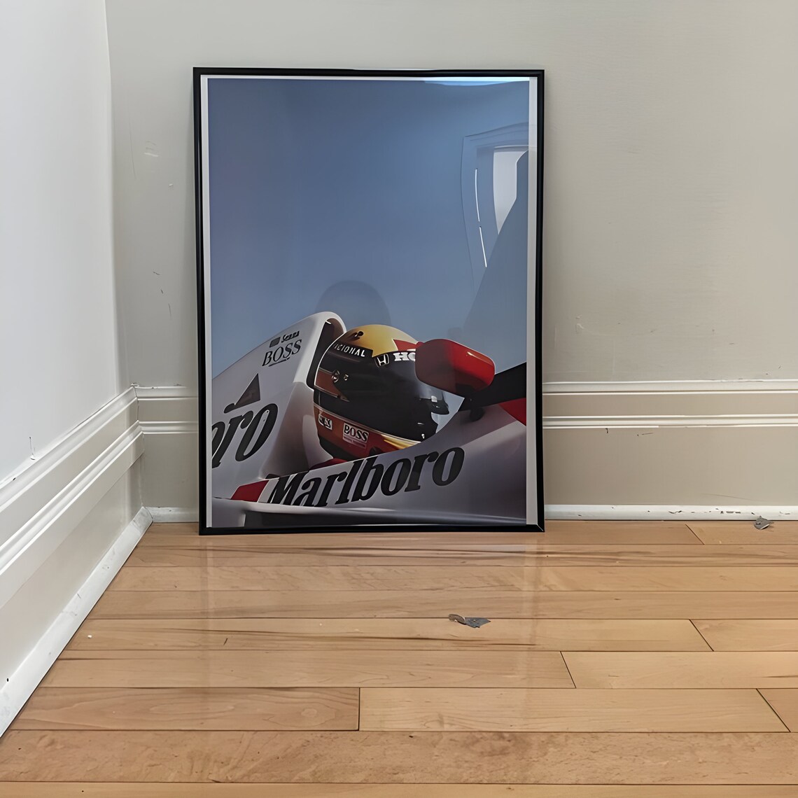 Ayrton Senna Poster, Vintage F1 Poster, Formula 1 Print, F1 Print ...