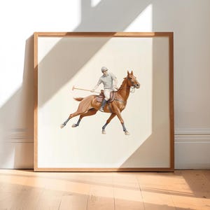 Polo Player Poster, Horse Poster, Polo Poster, Horse Print, Polo Fan ...