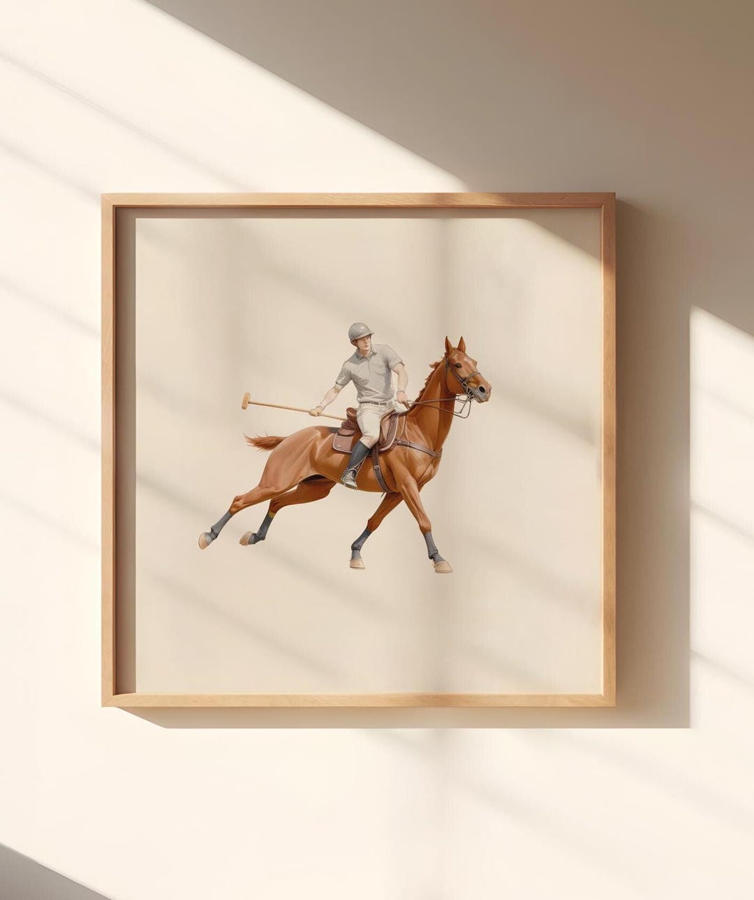 Polo Player Poster, Horse Poster, Polo Poster, Horse Print, Polo Fan ...