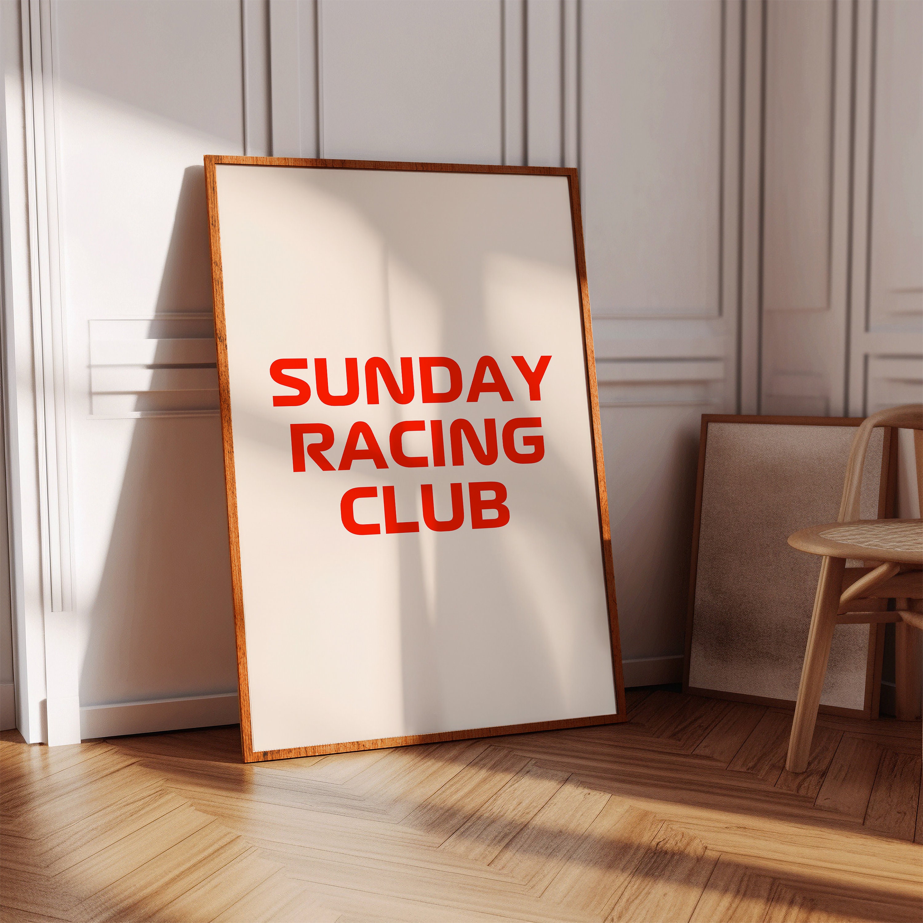 Sunday Racing Club Poster, Formula 1, Formula 1 Poster, F1 Poster ...