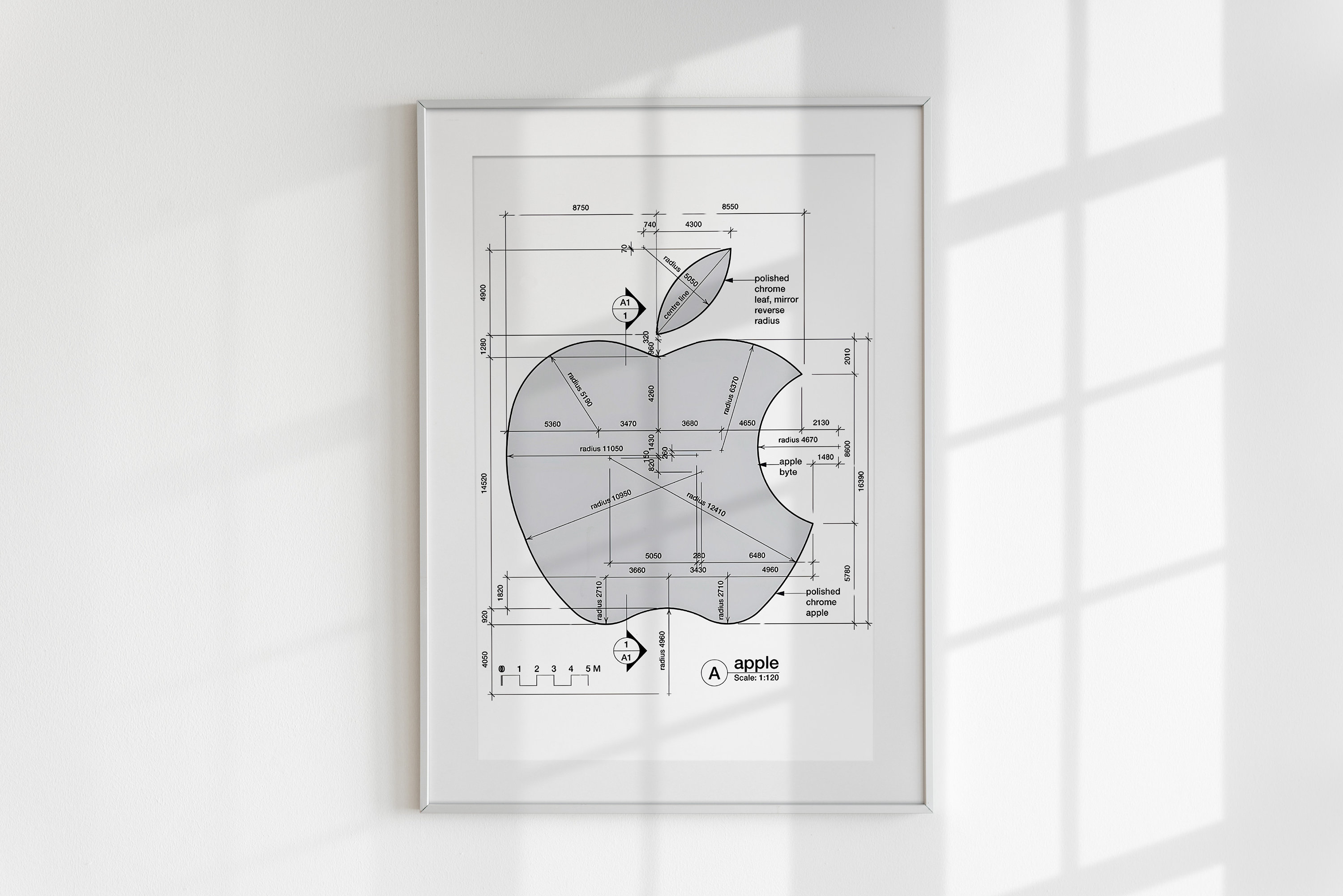 Apple Logo Sketch Poster, Apple Logo Poster, Apple Logo, Gift for Apple ...