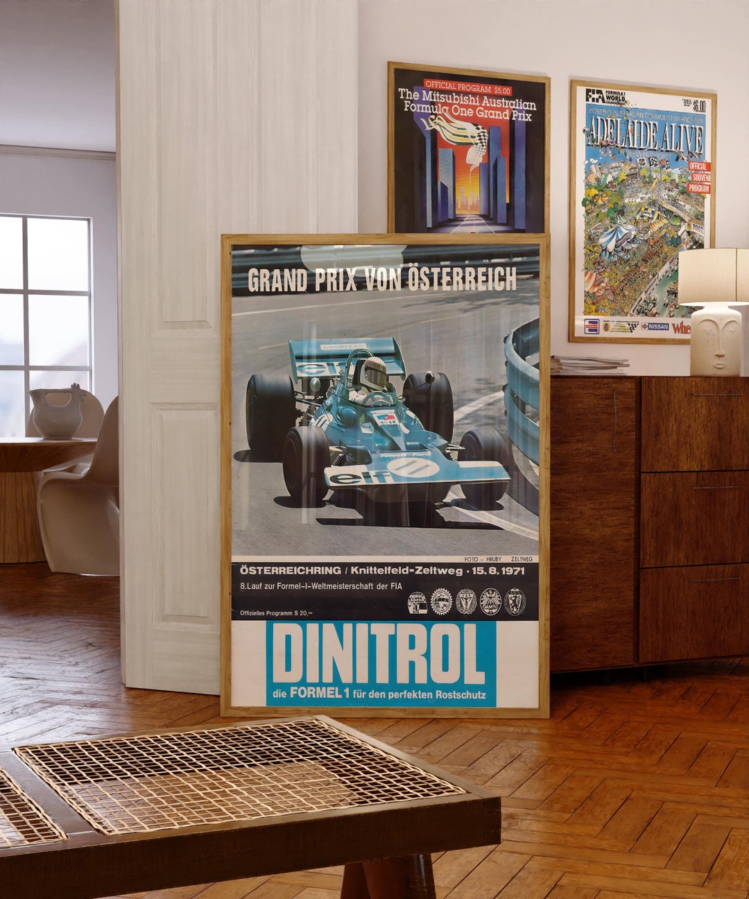 1971 Austrian Grand Prix Poster, Vintage Formula 1 Poster ...