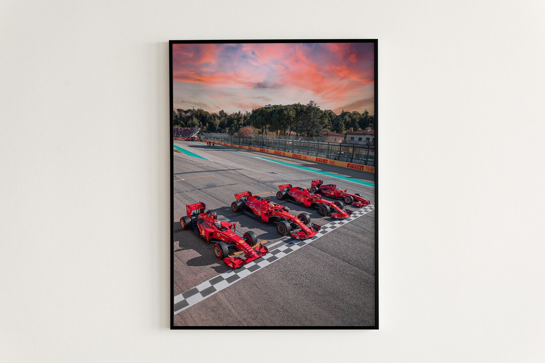 F1 Ferrari Poster, Ferrari F1, Formula 1 Poster, F1 Poster, Formula One ...