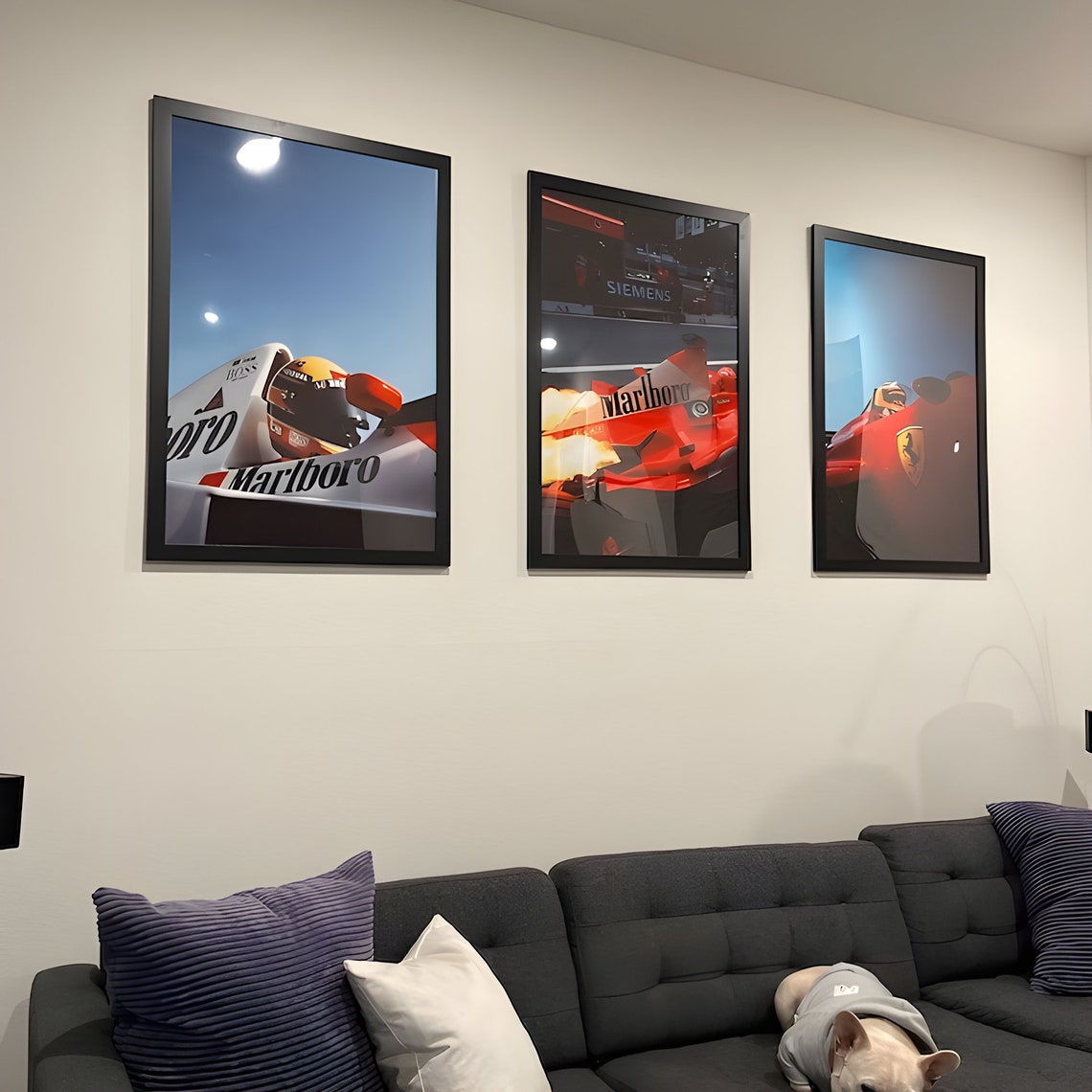 Set of 3 F1 Poster, Formula 1 Poster, Vintage F1 Poster, Formula 1 ...