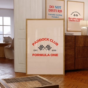 Paddock Club Poster, Formula 1, Formula 1 Poster, F1 Poster, Formula ...