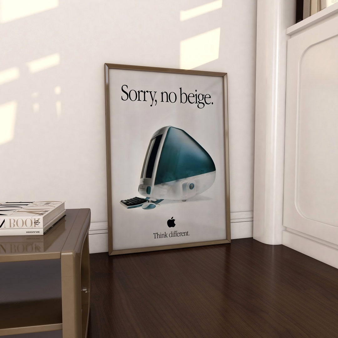 Retro Apple Posters, Apple Logo Poster, Retro Apple Advertising Poster ...