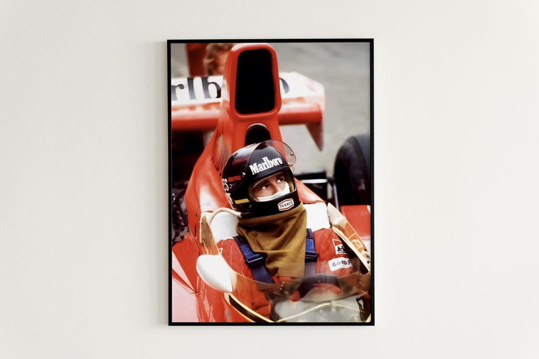 James Hunt Poster, Vintage F1 Poster, Formula 1 Print, F1 Print ...
