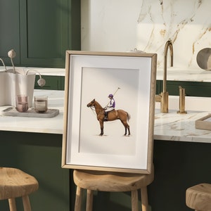 Polo Player Poster, Horse Poster, Vintage Polo Poster, Vintage Horse ...