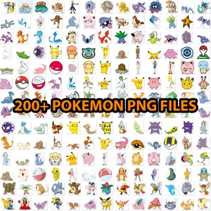 200 Pokemon PNG File - Etsy