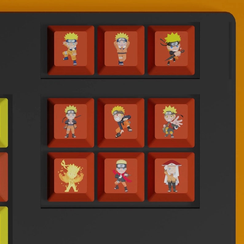 Naruto Keycaps Anime Keycaps Custom Keycaps Set Kawaii - Etsy Australia