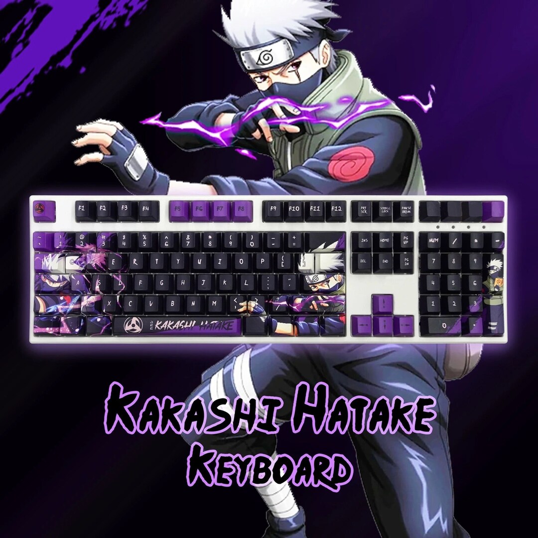 Anime Keycaps Kakashi Hatake, Anime Keycaps, Custom Keycaps Set, Kawaii ...