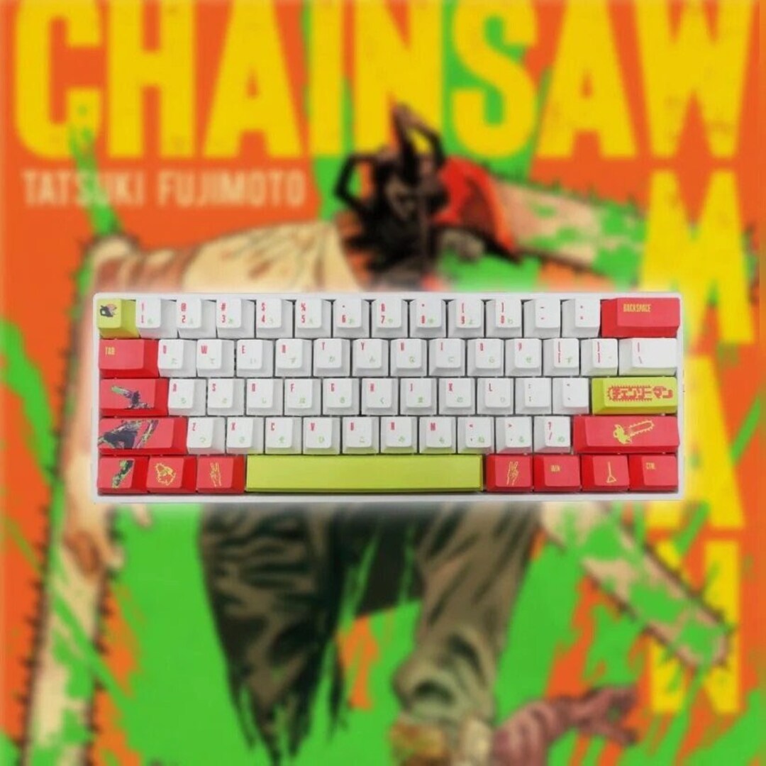 Chainsaw Man Keycaps Chainsaw Man Custom Keycaps Set Anime - Etsy UK